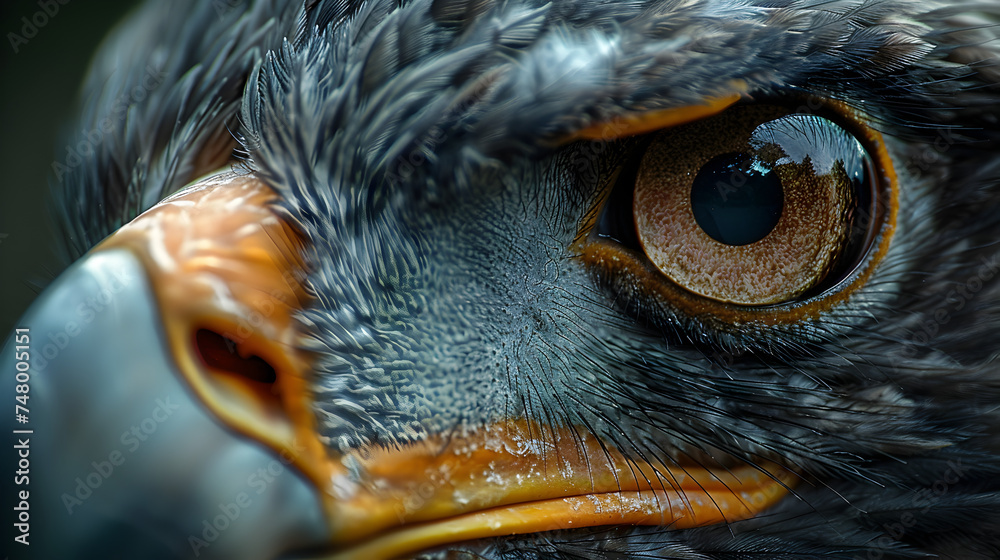 close up of an eye of an eagle, An eagles sharp eye close-up Stock ...