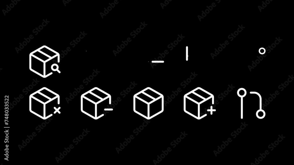 Animated Development icons. code Database dataflow github Animated ...