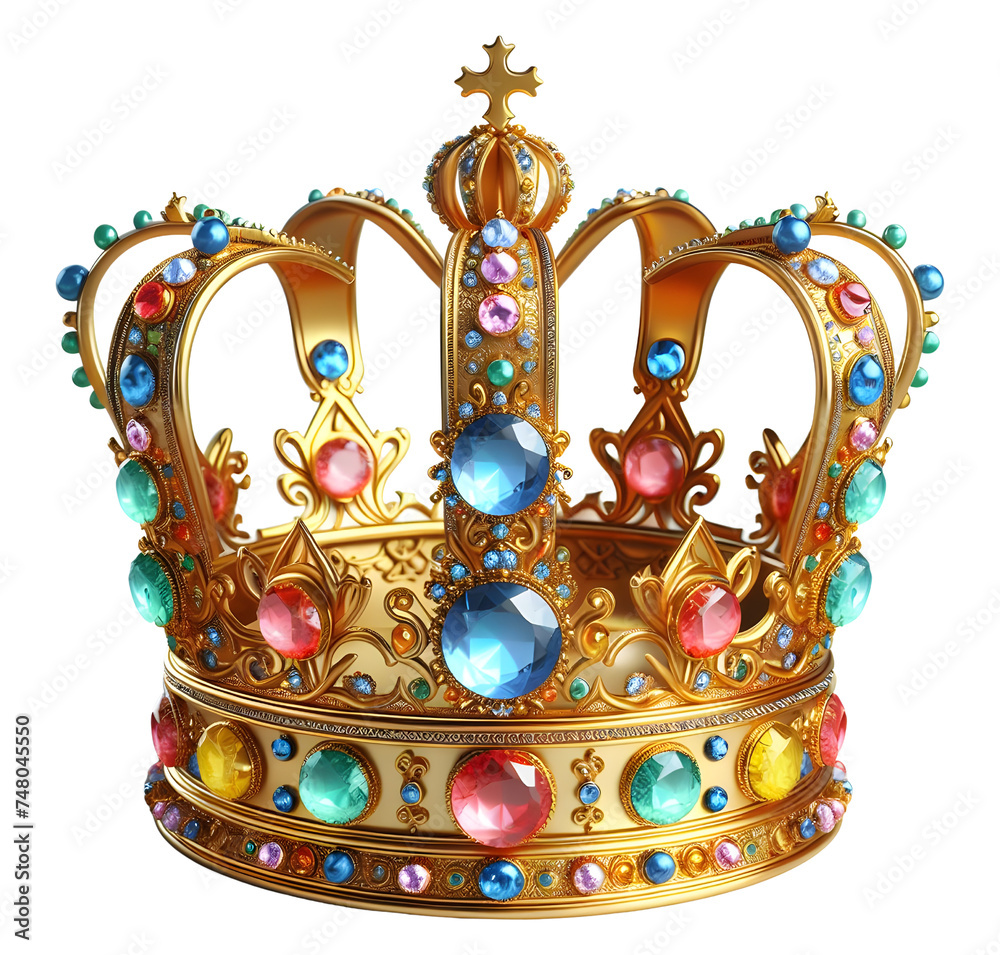 Gorgeous jeweled king crown png queen crown png royal coronation crown ...