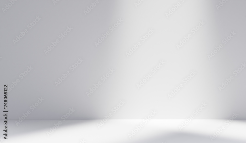 Abstract white studio background for product presentation. Empty room ...
