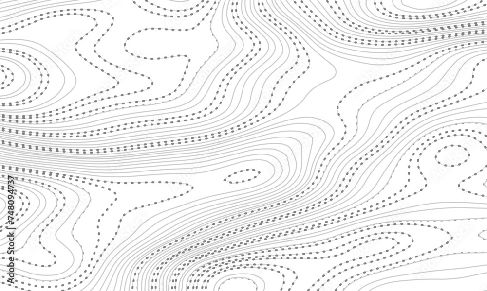 White paper wave curve relief geometric wave grid line background ...