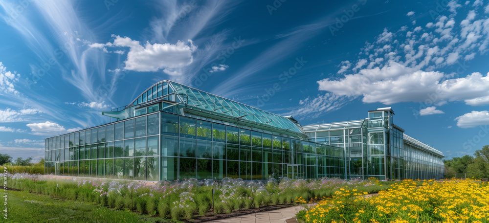 A bio research center, a botanical facility, or a agricultural ...