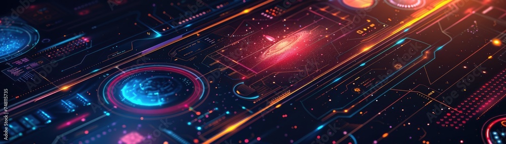 Sleek futuristic space ticket glowing edges and cosmic symbols etched ...