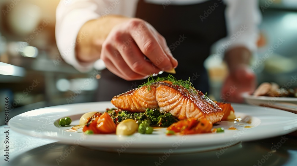 Gourmet Excellence: With Precision and Skill, a Professional Chef ...