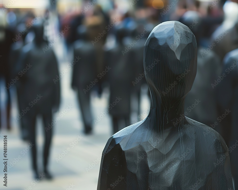 The Invisible Man a void in the crowd a sculpture of absence that ...