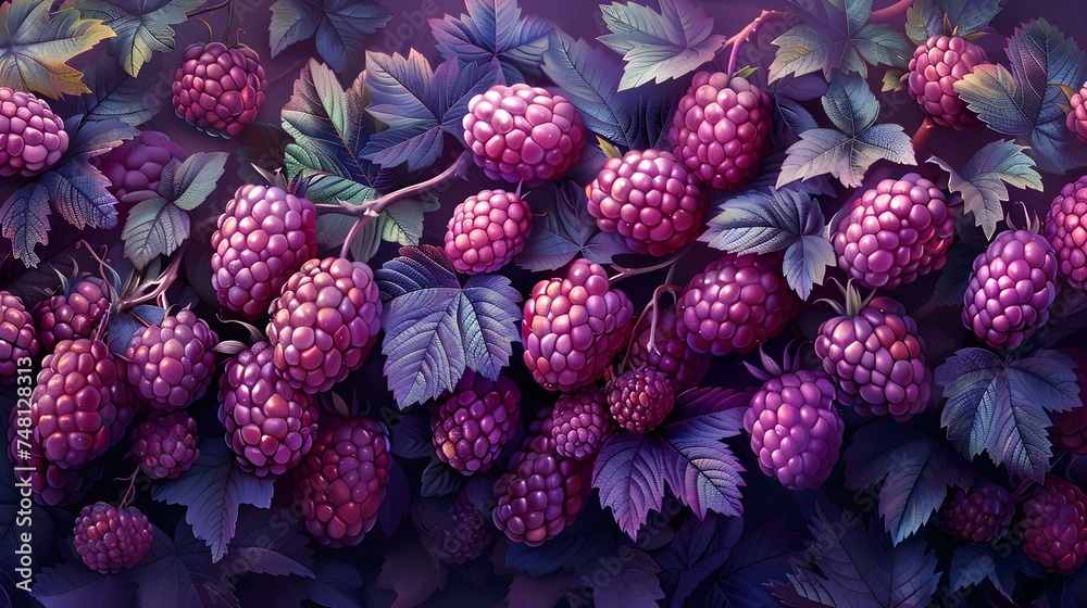 background of Loganberry. Concept Loganberry, Berry Varieties, Hybrid ...