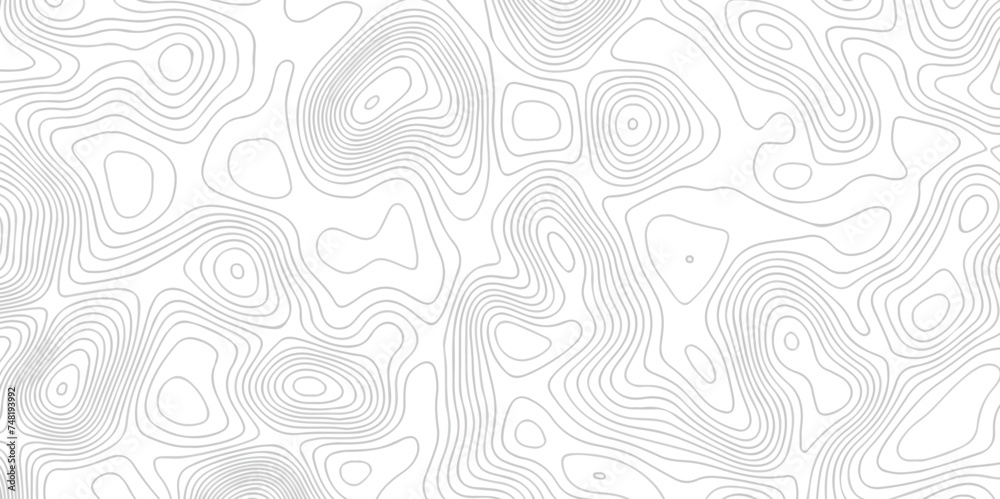 Topographic map background geographic line map with seamless white ...