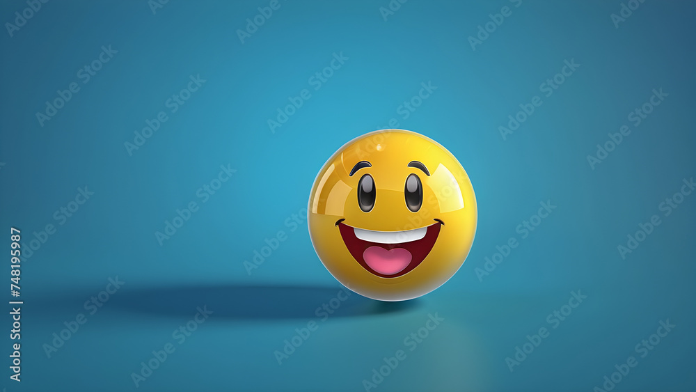 smiley face smiley face. a summer emoji on a red background. cool glass ...