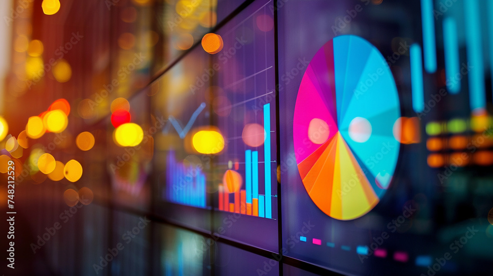 An analytics dashboard showing the demographic breakdown of social ...