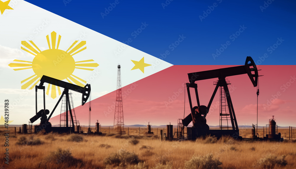Philippines oil industry .Crude oil and petroleum concept. Philippines ...