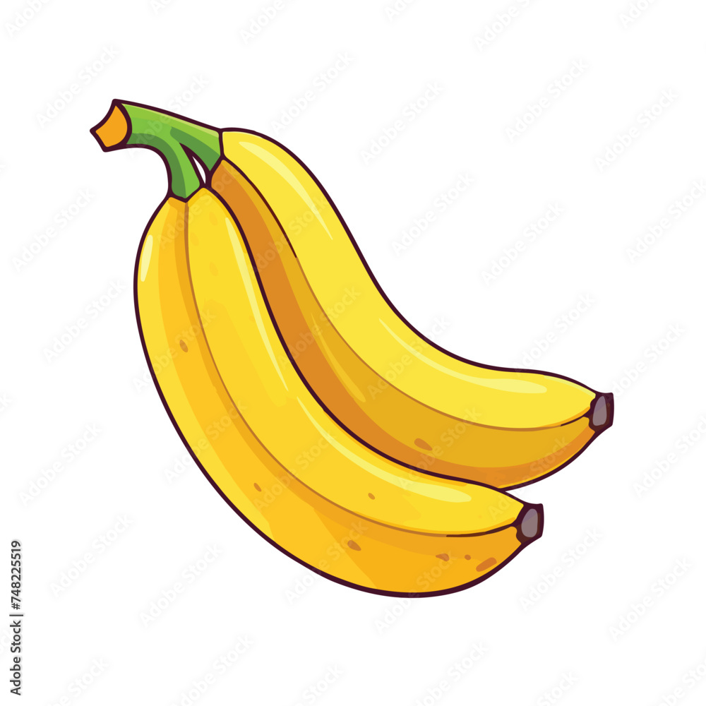 Cartoon bunch of bananas clipart design Stock Vector | Adobe Stock