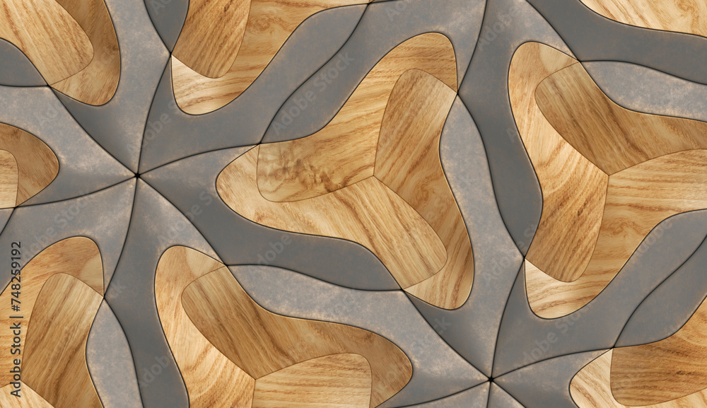3d old gray and wood oak solid tiles with high quality seamless ...