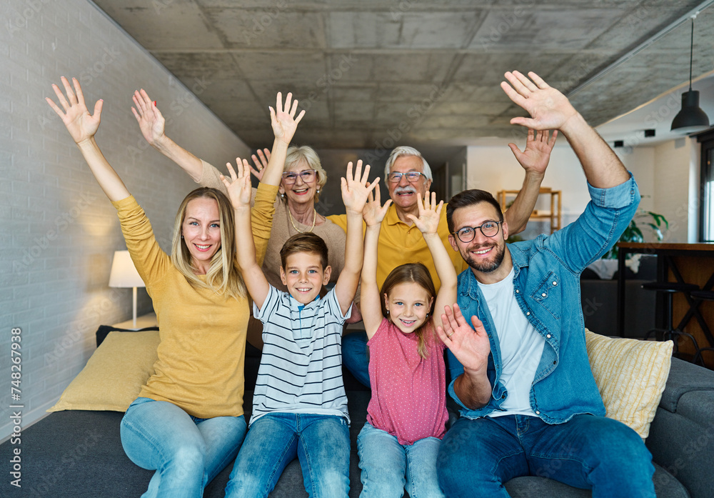 child family portrait woman mother man father grandmother daughter ...