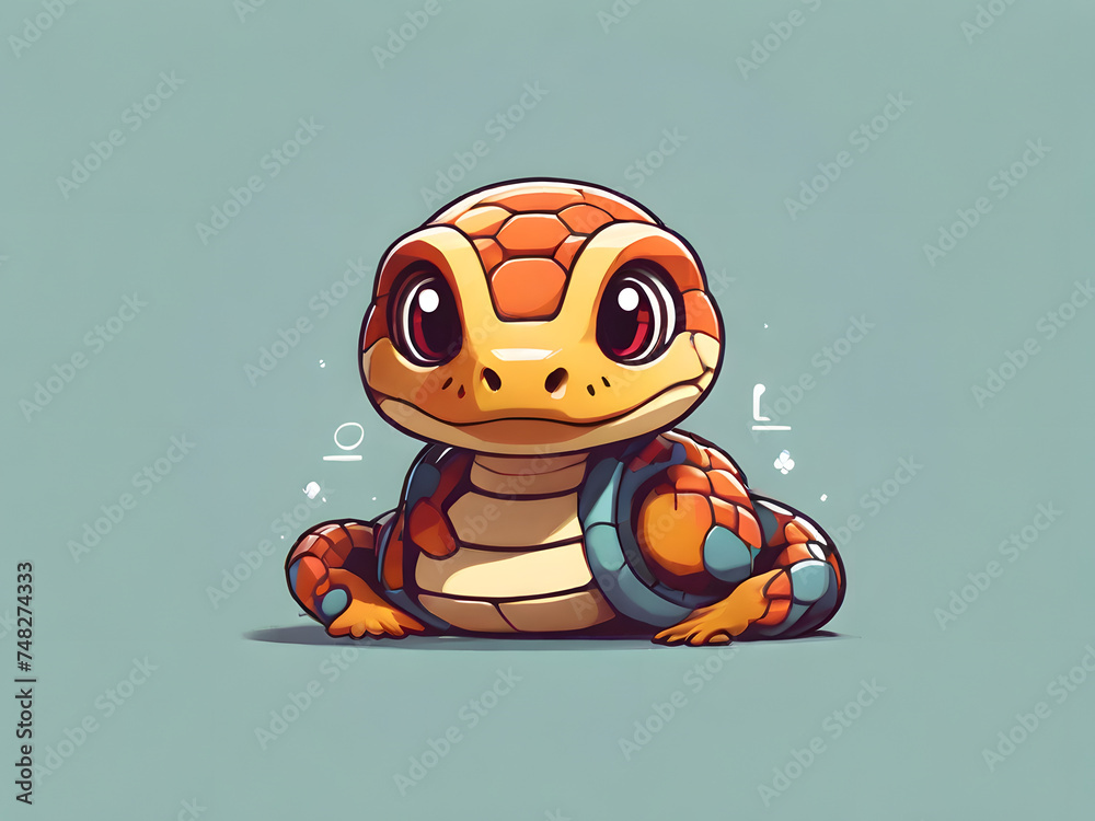 "Whimsical AI: Cute Snake Character for Instagram" "Tech-Savvy Serpent ...