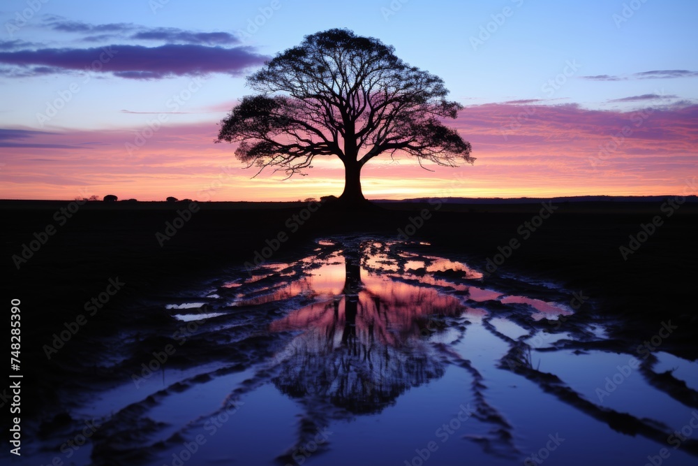 Capturing the mesmerizing array of vibrant colors in the sky after a ...