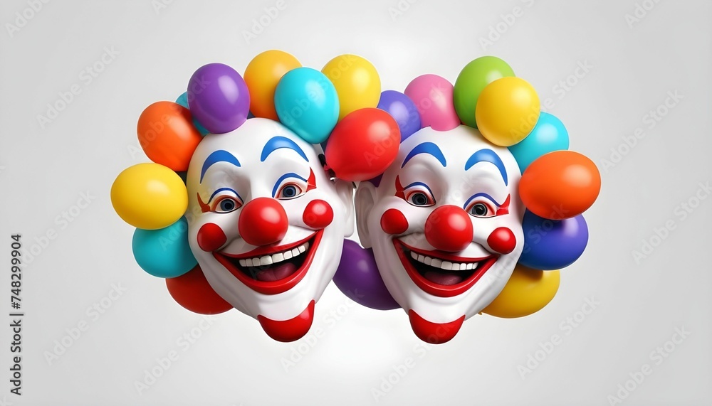 April Fools Day. April 1st. Fools. Mask of laughter and smiles. Joy and ...