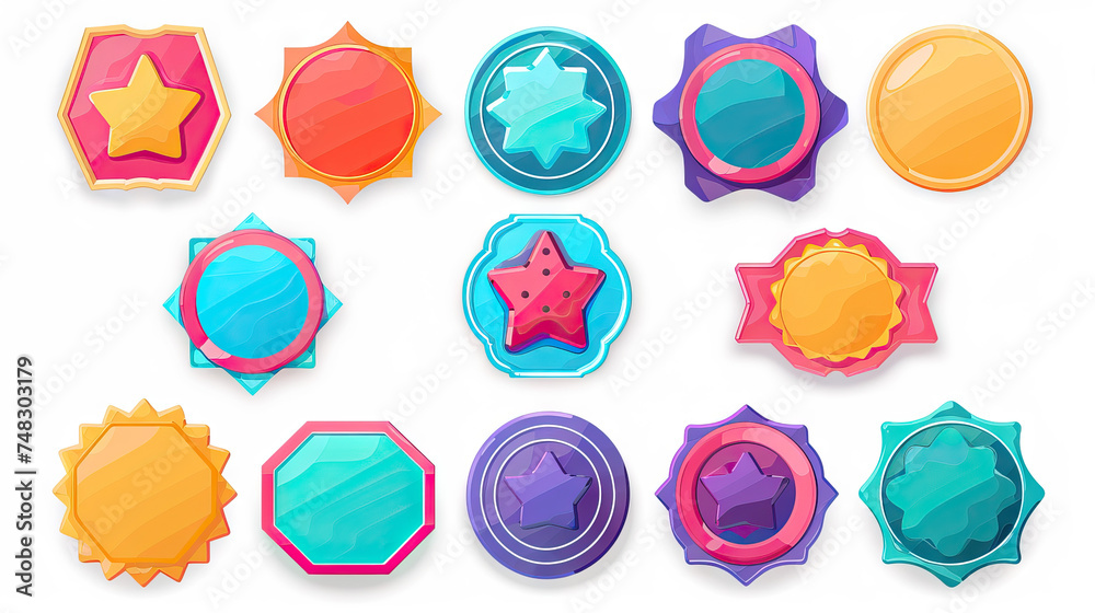 Colorful Reward Badge Display: Display for Earning and Showing Badges ...