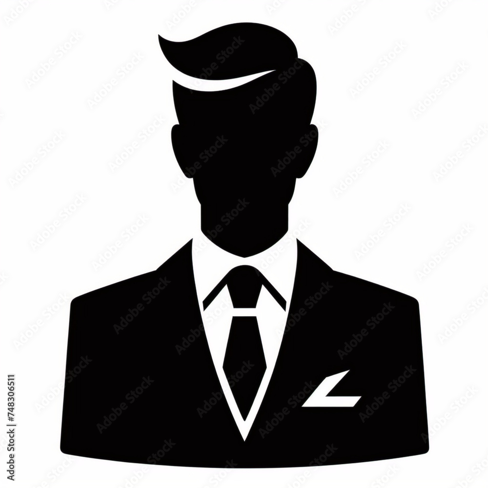 Geschäftsmann-Symbol – kann als Avatar oder Profilbild verwendet werden ...