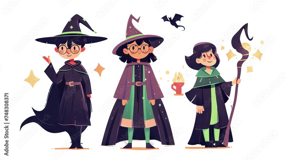 Wizard School Students: Whimsical and Spellbinding Characters for ...