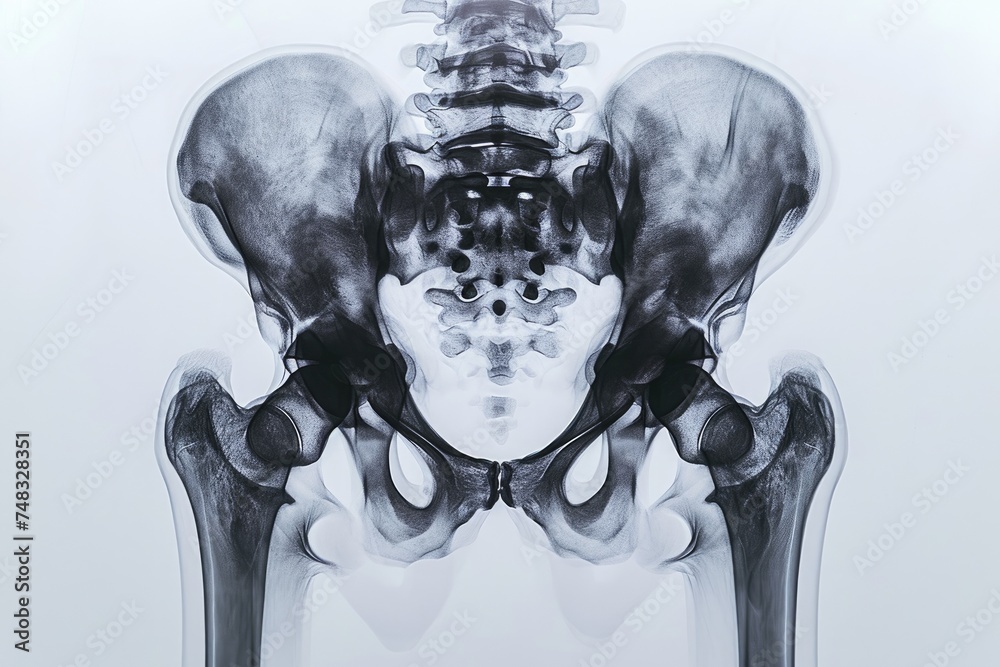 This photo showcases an x-ray image capturing the detailed anatomy of a ...