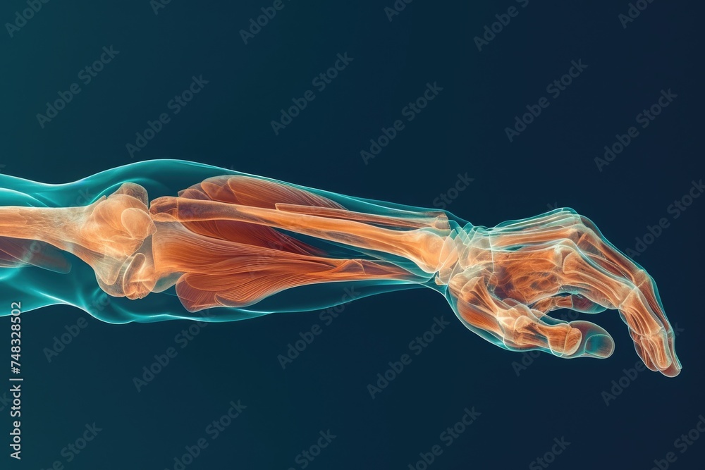 The image displays the detailed anatomy of the muscles in a persons leg ...