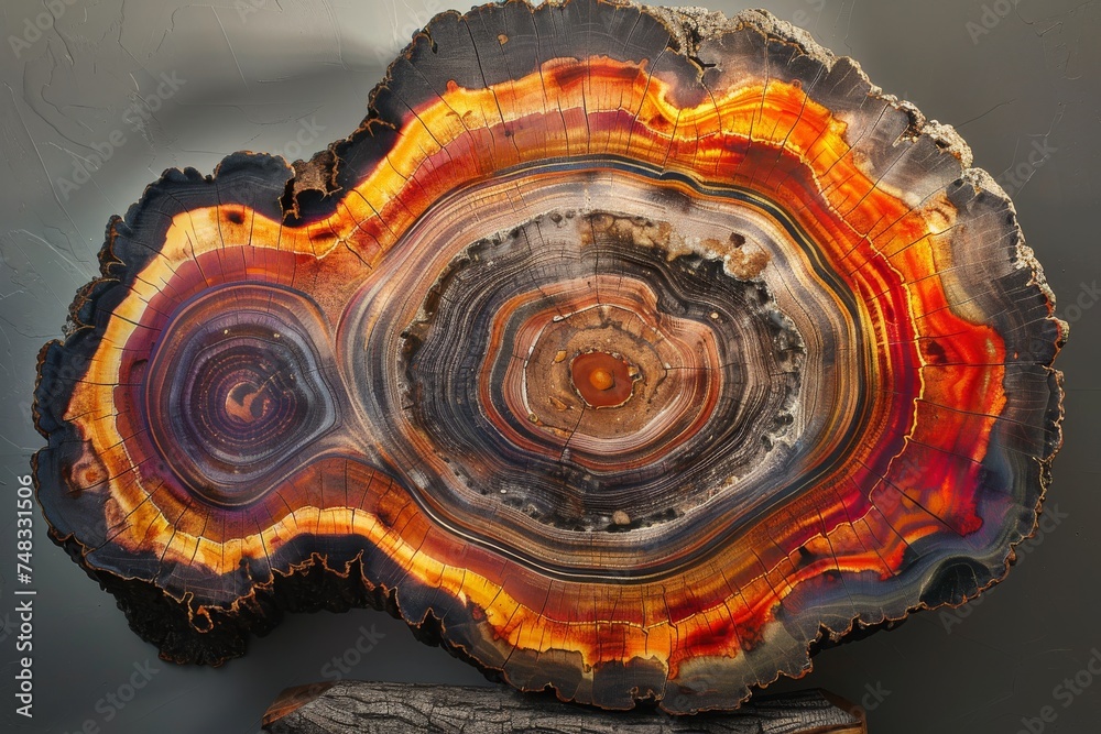 This image showcases the stunning natural beauty of a cross-section of ...