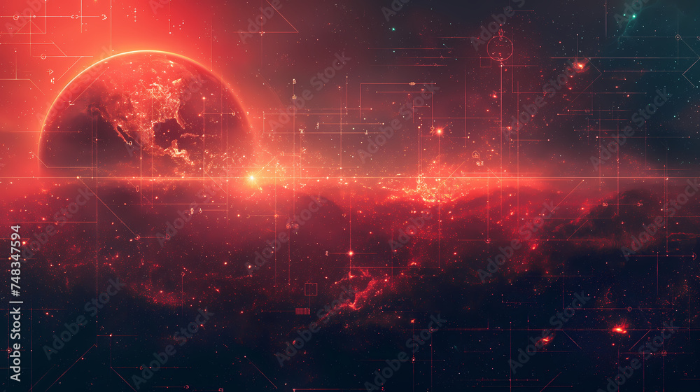 sci-fi background with alien signs, Cosmic Glyphs: A Space Fantasy ...