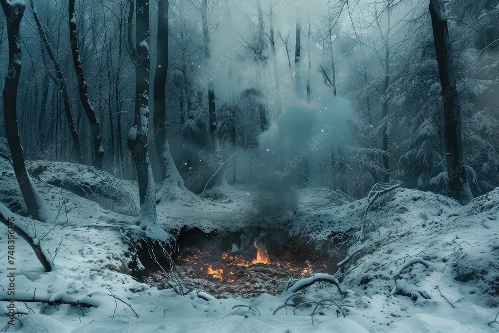 Underground Forest Fires in Winter, Zombie Fires Burn Under Snow and ...