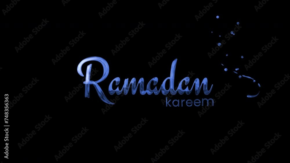 Animated ramadan text with gold foil effect perfect for luxury branding ...