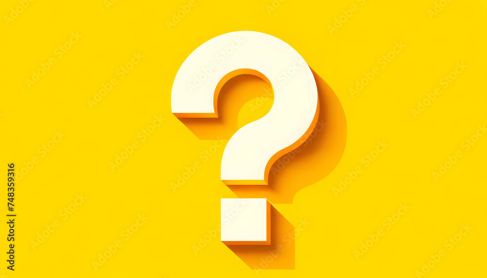 Question mark asking questions interrogation point sign white ? symbol ...