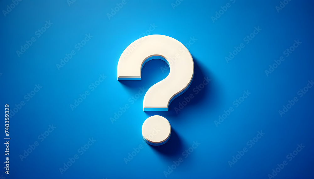 Question mark asking questions interrogation point sign white ? symbol ...