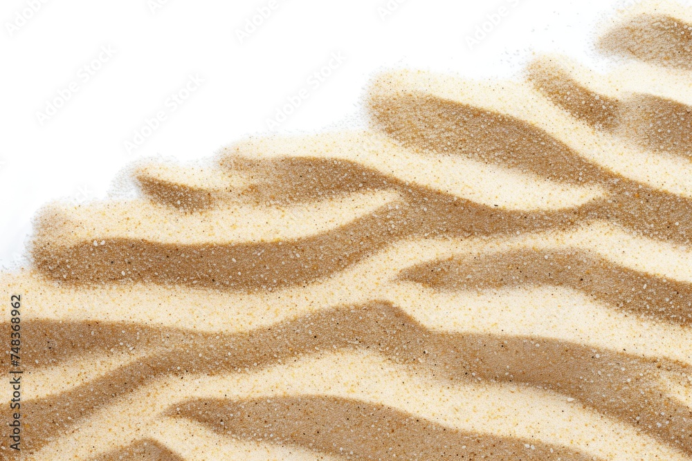 Sand pile scatter isolated on white background and texture with ...