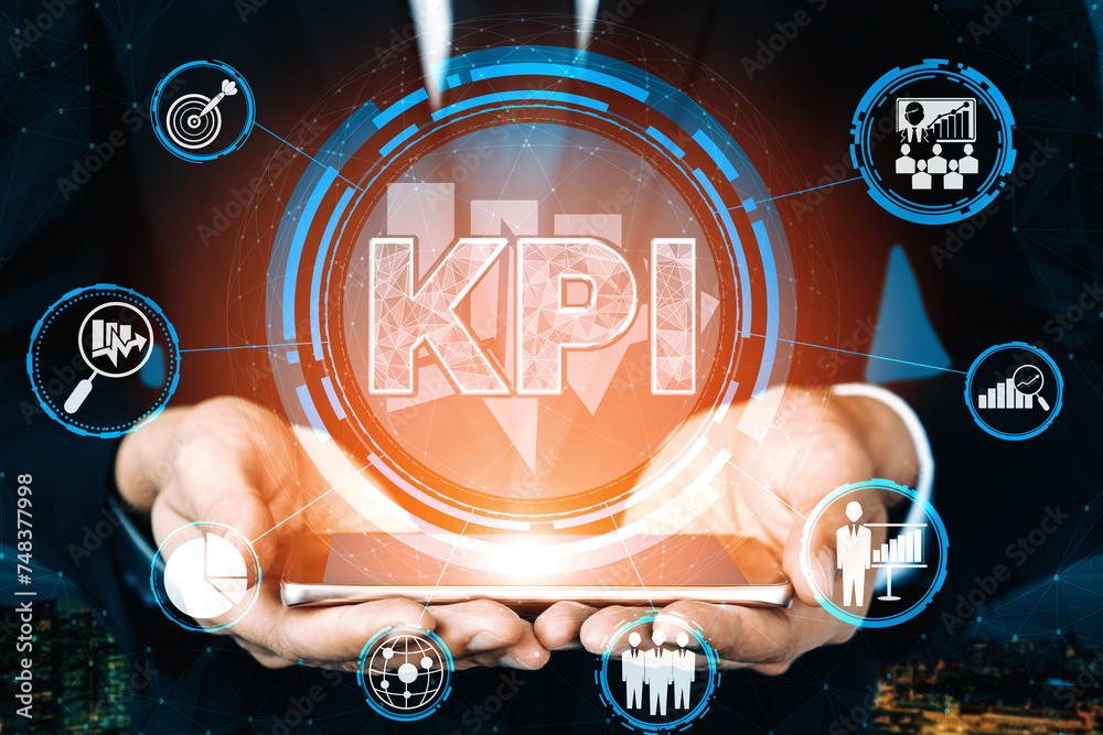KPI Key Performance Indicator for Business Concept - Modern graphic ...