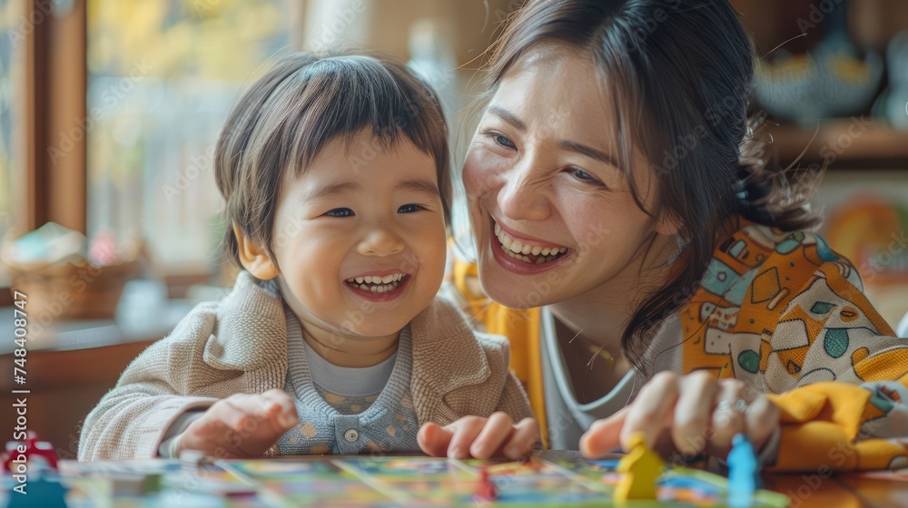 Happy Mother and Child Sharing a Joyful Moment While Playing Together ...