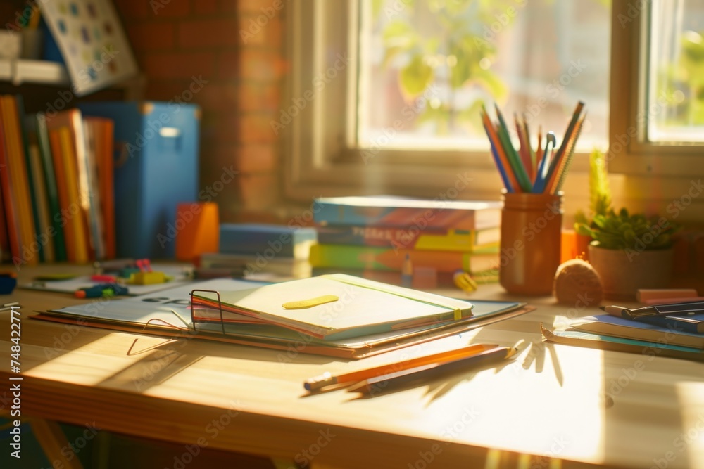 Nurturing Young Minds: Bright & Joyful Child's Desk for Drawing & Play ...
