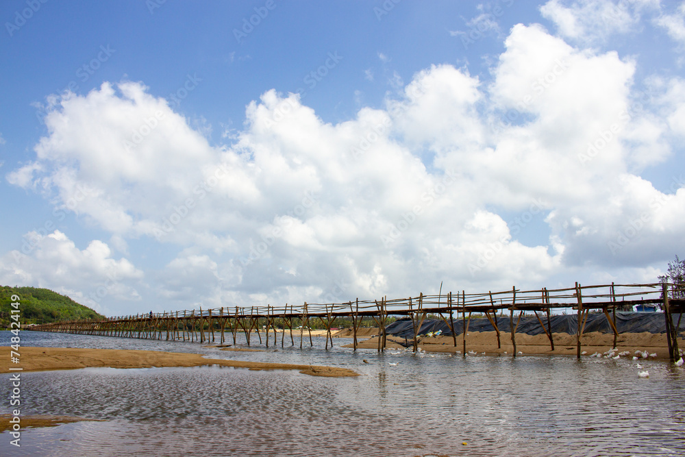 Ong Cop Wooden Bridge In Phu Yen Province, Vietnam. This Bridge Is ...