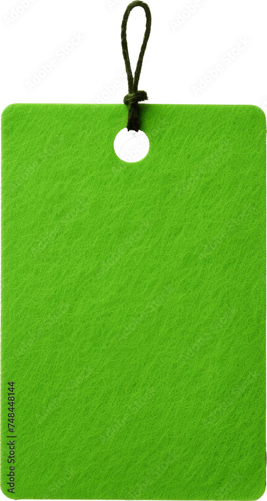 the price tag,green square empty price tag isolated on white or ...