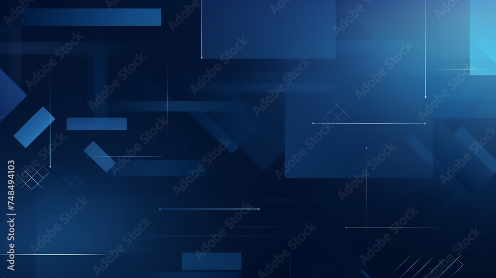 Blue and grey glossy squares abstract tech banner design. Modern ...