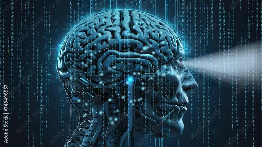 Looping Video of Brain Anatomy as a Symbol for Ideas Stock Video ...