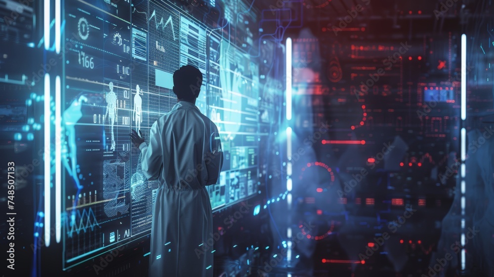 Digital healthcare and technology concept, medical telemedicine, AI ...