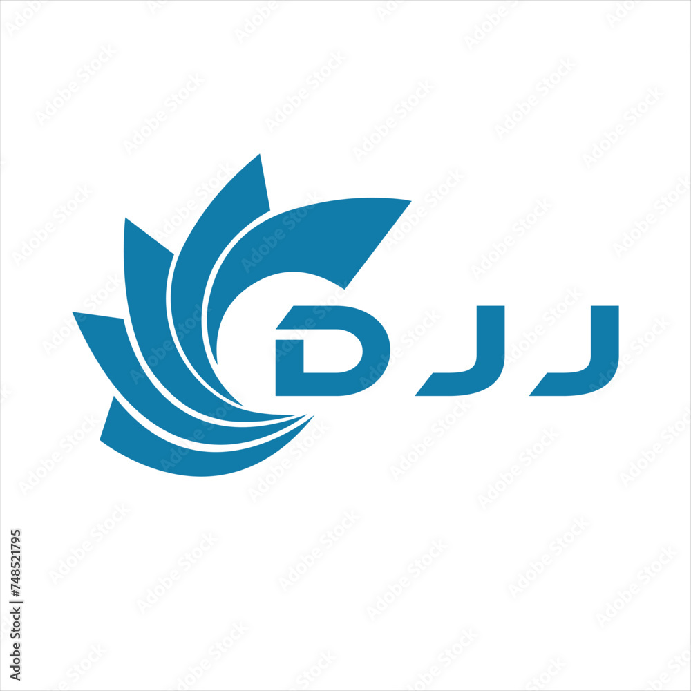 DJJ letter design. DJJ letter technology logo design on white ...