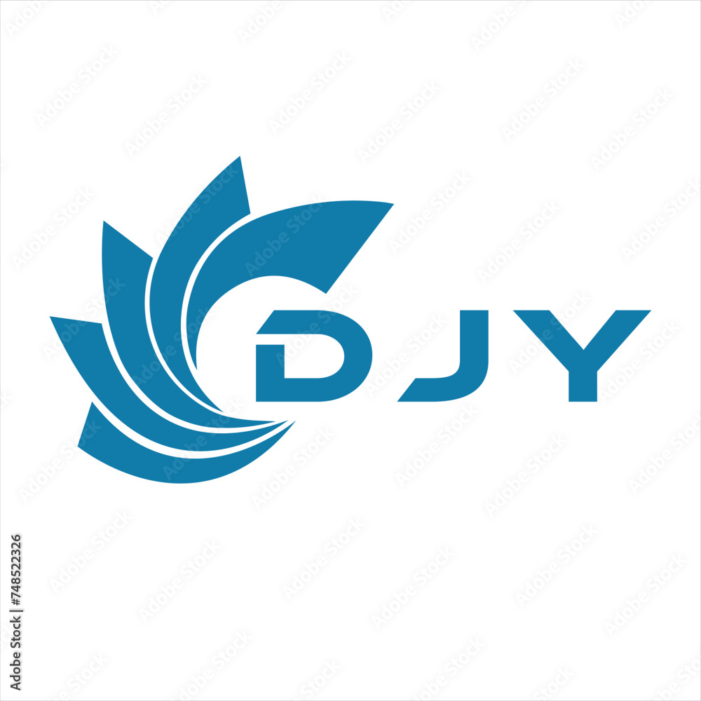 DJY letter design. DJY letter technology logo design on white ...