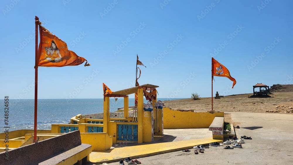 Diu, Dadra and Nagar Haveli and Daman and Diu India - Feb 23 2024: Gangeshwar Mahadev ...