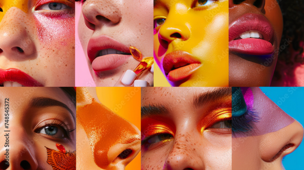 moodboard for cosmetics brand targeting Gen Z, emphasizing inclusivity ...