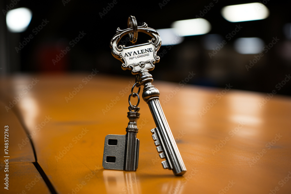 A ring of keys that are designed to be used for multiple purposes ...