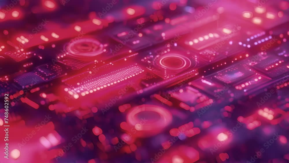 The Cybercrime Landscape A futuristic visual map showcasing the ...