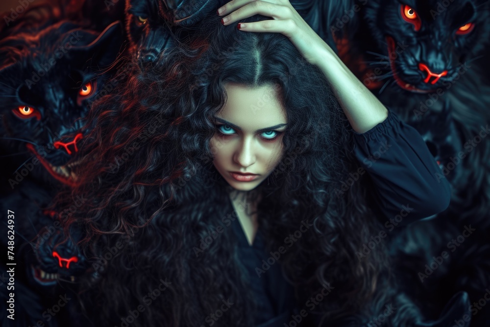 The Enigma of the Two Wolves. Fictional Character Created By Generated ...