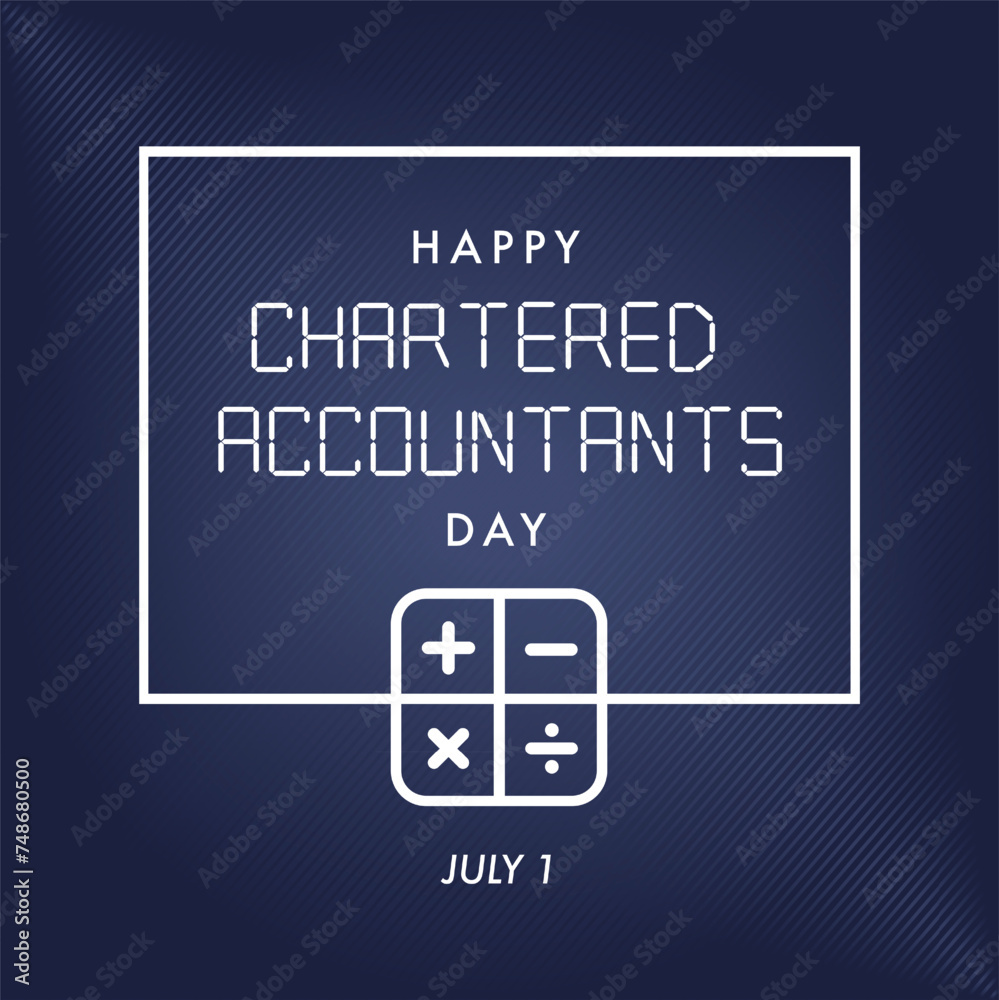 Happy National Chartered Accountants Day. background, banner, card ...