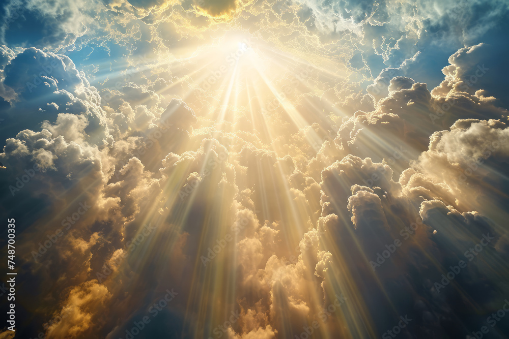 God light in heaven symbolizing divine presence, truth, spiritual ...