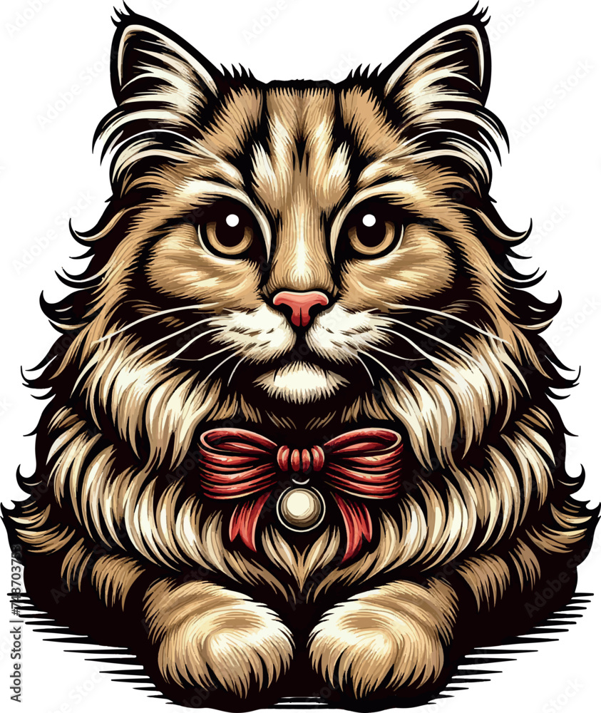 Cat vector illustration art isolated on a transparent background Stock ...
